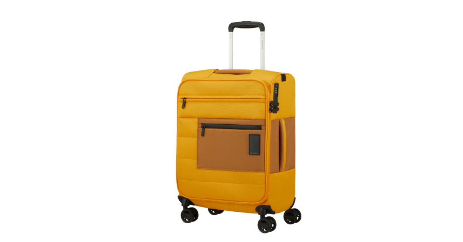SAMSONITE VAYCAY SPINNER 55/20 L 40CM GOLDEN YELLOW - Kis méretű (kabin ...