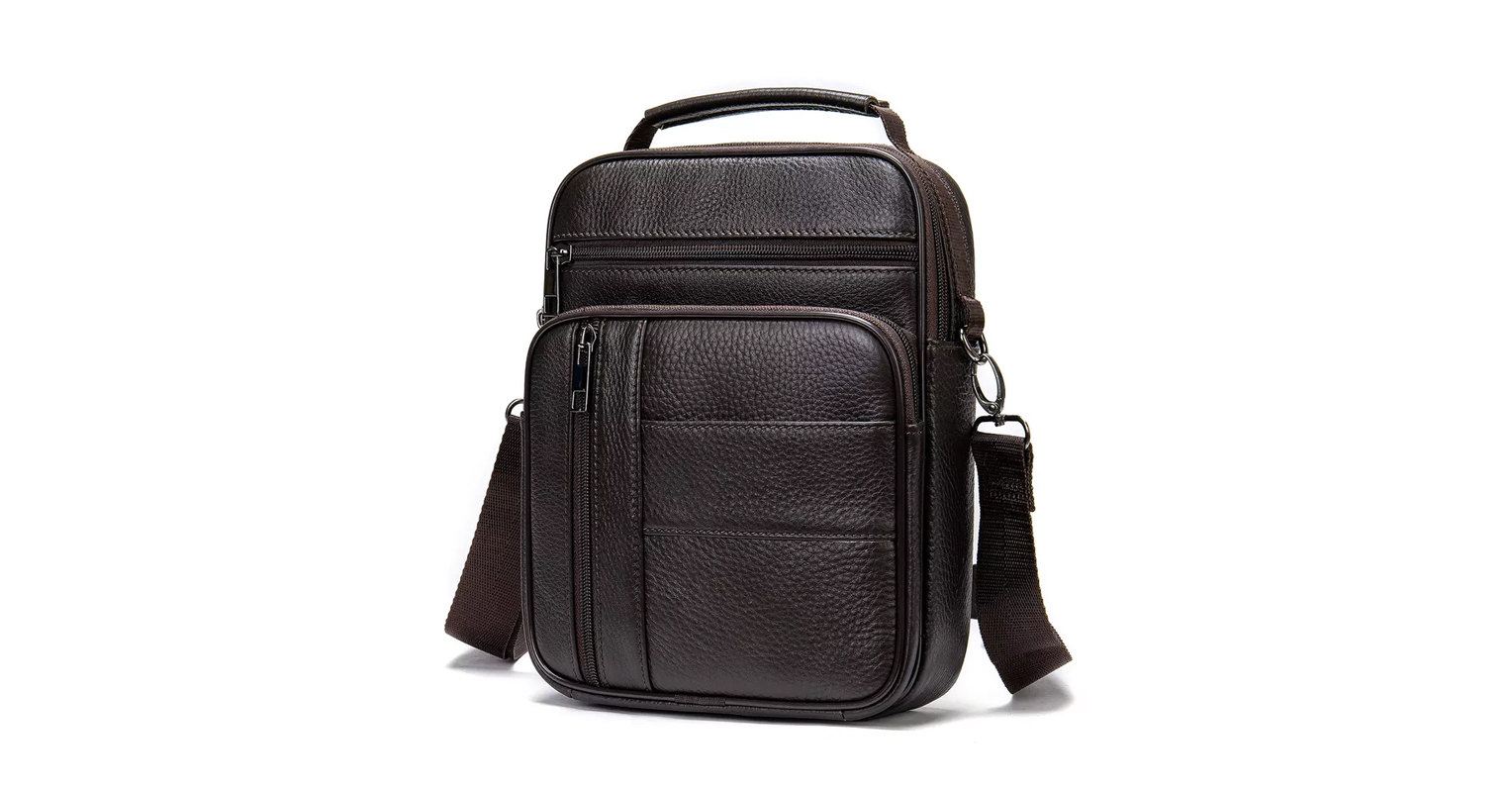 GIULIO COLLECTION, Valódi bőr férfi oldaltáska - Férfi válltáska ...