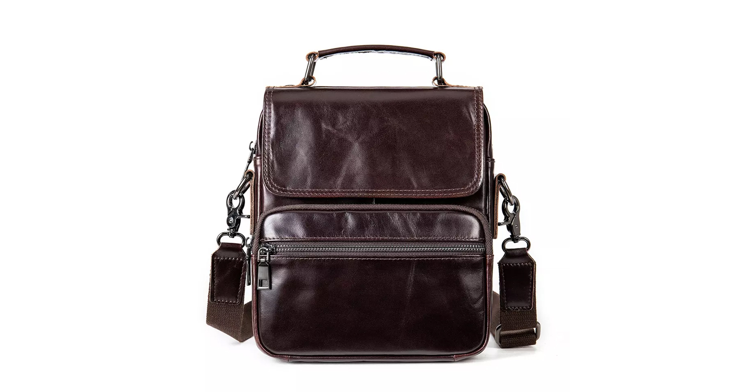 GIULIO COLLECTION, Valódi bőr férfi oldaltáska - Férfi válltáska ...