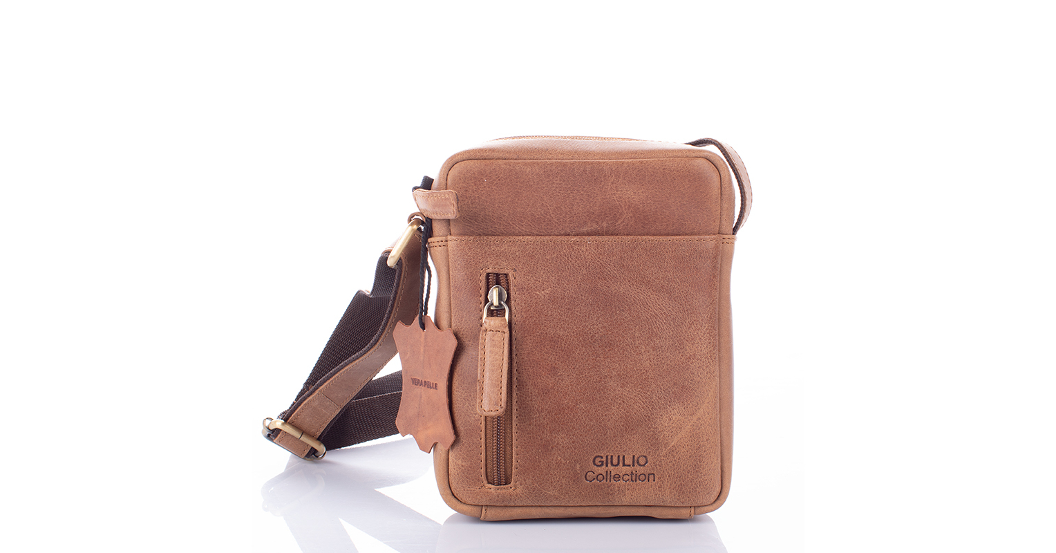 Prémium minőségű GIULIO COLLECTION, Valódi bőr férfi oldaltáska - Férfi ...