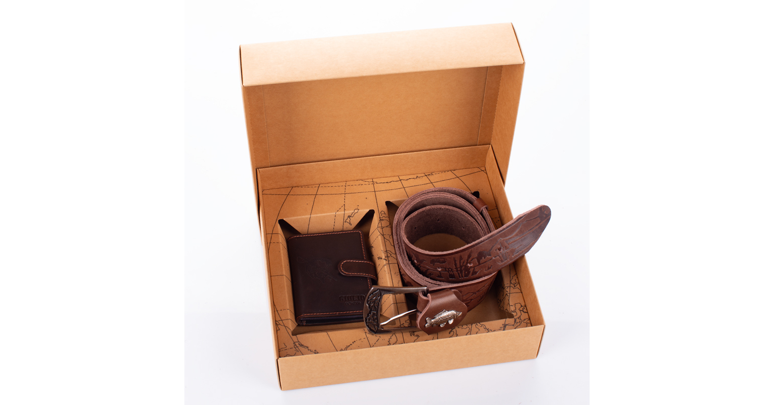 GIULIO horgász kártyatartó és öv ajándékcsomag - Giulio férfi ...