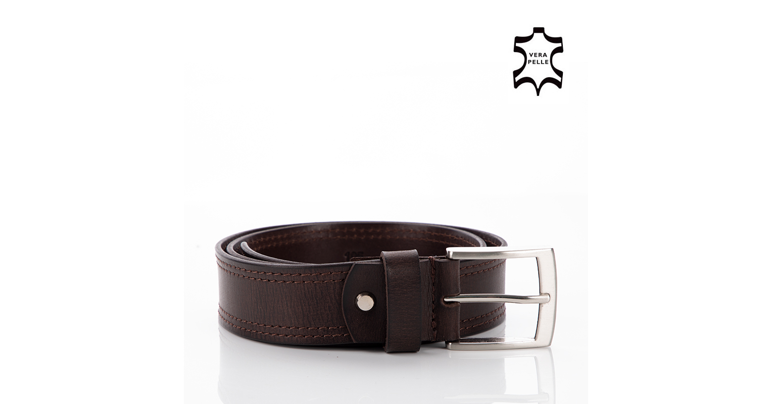 GIULIO COLLECTION Valódi bőr férfi öv barna színben 120 cm* - Farmer ...