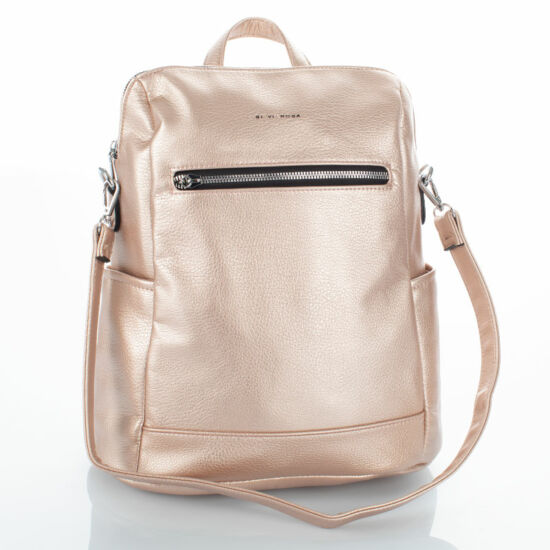 Silvia Rosa többfunkciós női táska/hátizsák rosegold színben - Női ...