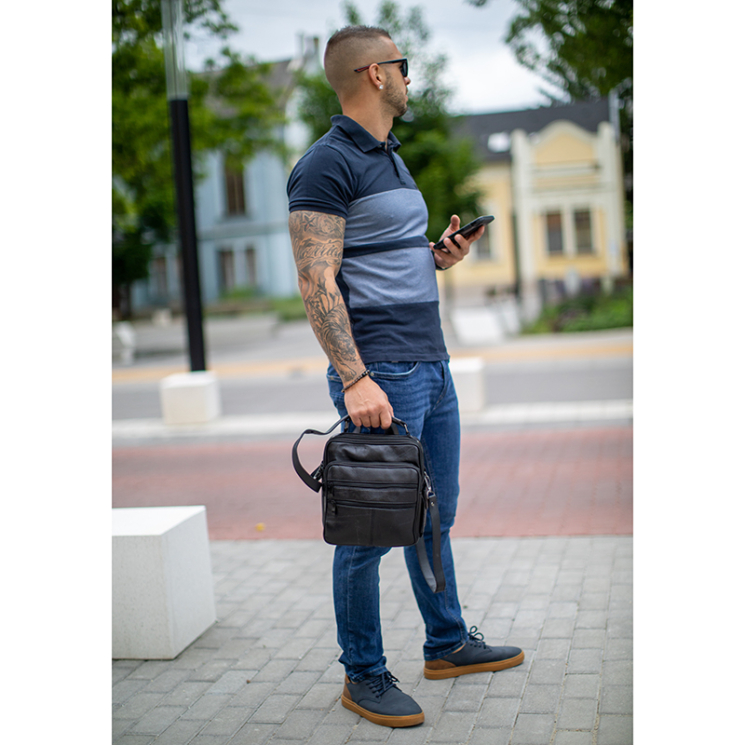 GIULIO COLLECTION, Valódi bőr férfi oldaltáska - Férfi válltáska ...